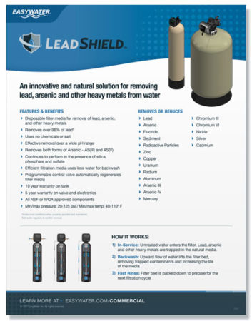 Commercial Water Filtration for Lead & Other Heavy Metals - EasyWater